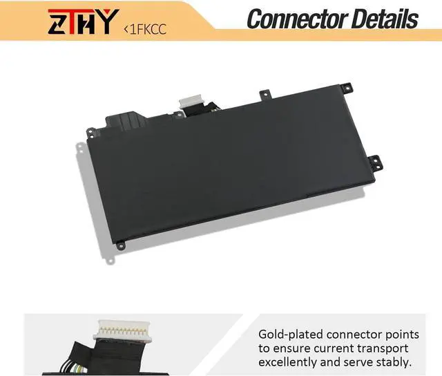 ZTHY 1FKCC Laptop Battery Replacement for Dell Latitude 7200 7210 2-in ...