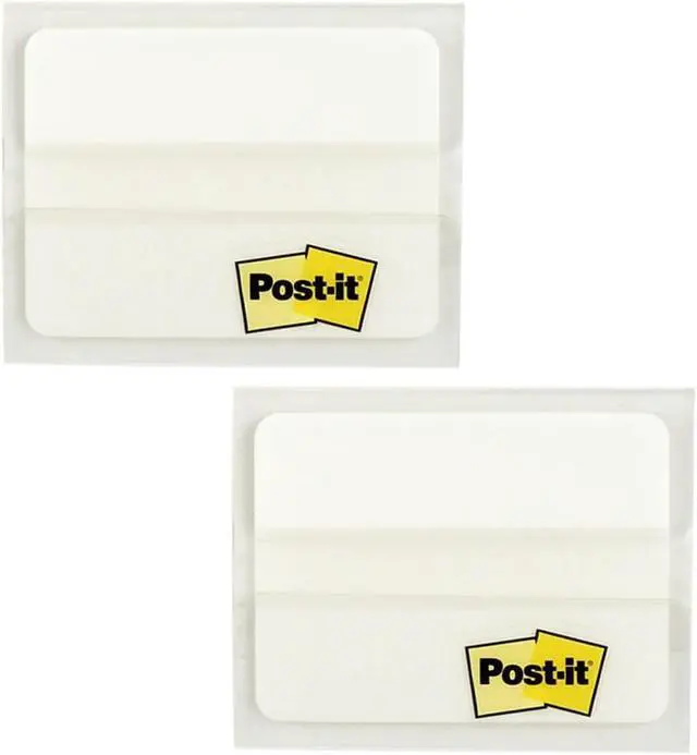 Post-it Durable Tabs 2" Wide Solid White 24 Tabs/Pack (686-24WE) 867132 ...
