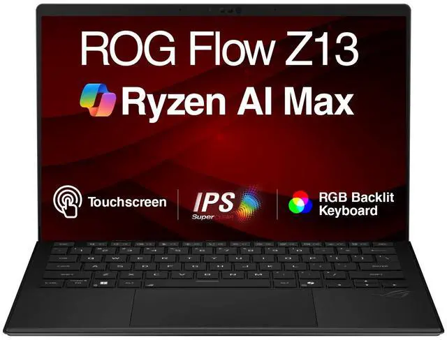 ASUS ROG Flow Z13 AI Gaming 2-in-1 Laptop 13.4" Touchscreen IPS WQXGA ...