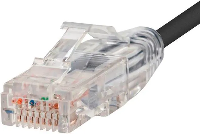 Monoprice Cat6 Ethernet Patch Cable - 30 feet - Black | Snagless RJ45 ...