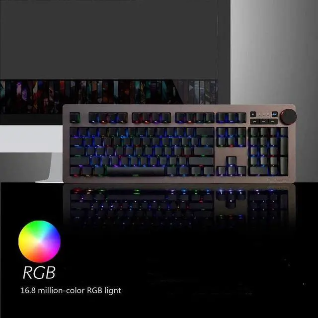 Keyboards Mechanical Keyboard Green Axis Black Axis Tea Axis RGB Cable ...