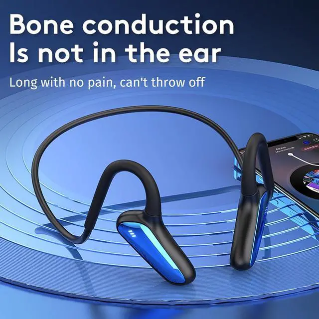 Open Ear Headphones Wireless Bluetooth Bone Conduction Head Set ...