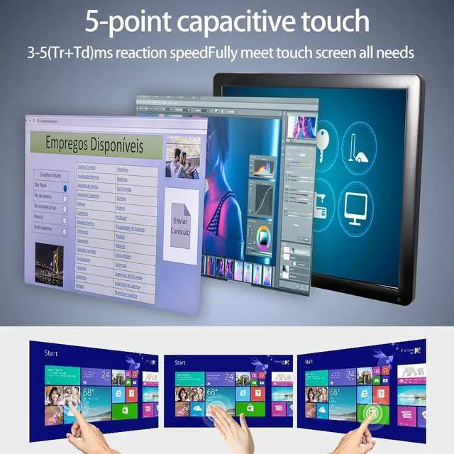 24 Inch Touch Screen Monitor - HDMI, VGA, BNC, AV, USB Inputs, Built-in ...