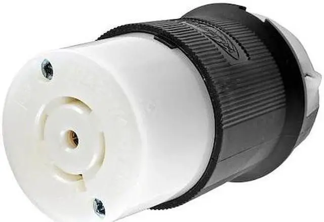 HUBBELL WIRING DEVICE-KELLEMS HBL2523 Locking Connector, L22-20R, 20 A ...