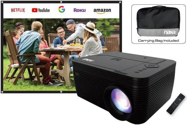 Naxa 150 inch Home Theater LCD Projector Combo with Built-In DVD Player ...