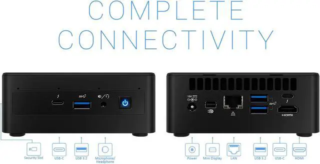 Intel NUC11PAHI7 Mini PC, Intel Core i7-1165G7 Upto 4.7GHz, 8GB RAM ...