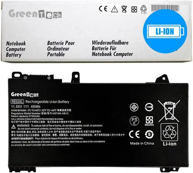 GREENTECH L32656-005 RE03XL L32656-002 BATTERY HP PROBOOK 430 G6 440 G6 ...