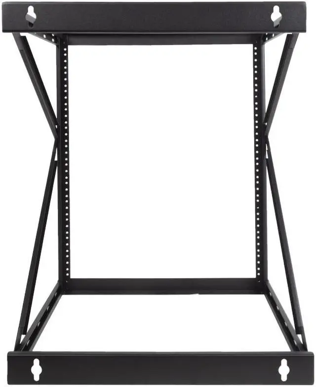 NavePoint 12U 2 Post Wall Mount 18" Deep Switch Depth Heavy Duty ...