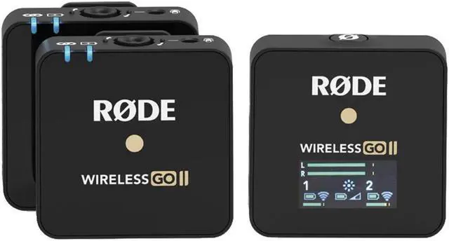 Rode Mic Wireless GO II Compact Microphone System w/2x Tx & 1x Rx W ...
