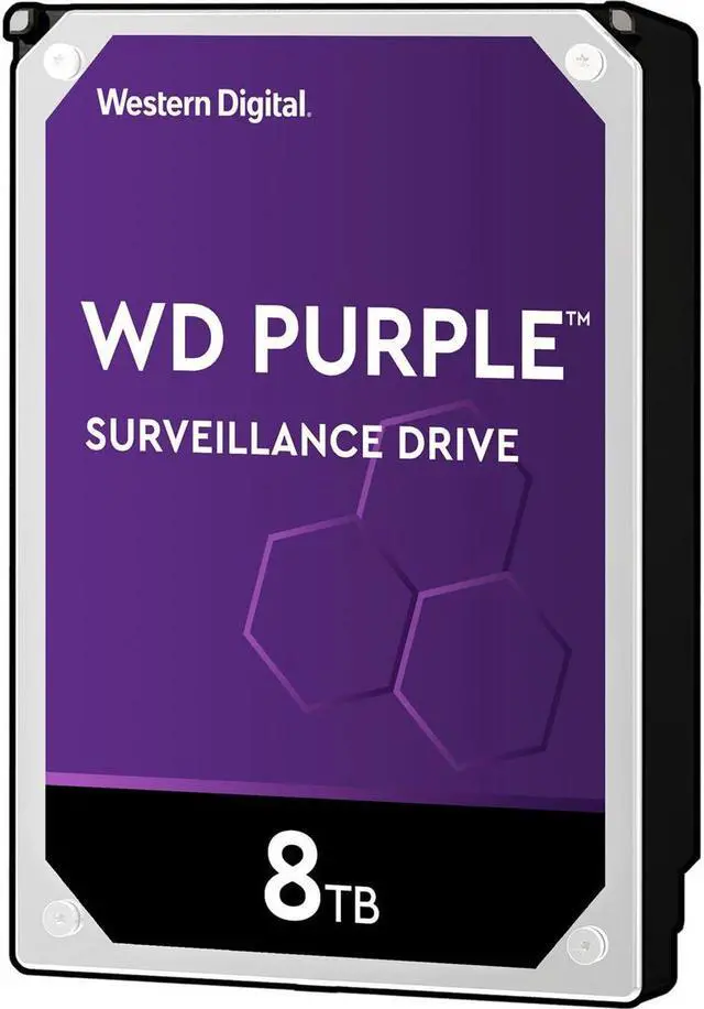 WD Purple 8TB SATA III 3.5" Internal Surveillance HDD, 5400 RPM ...