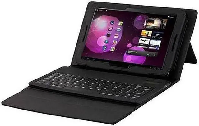 Hip Street Bluetooth Multimedia Keyboard Leather Portfolio Case for ...