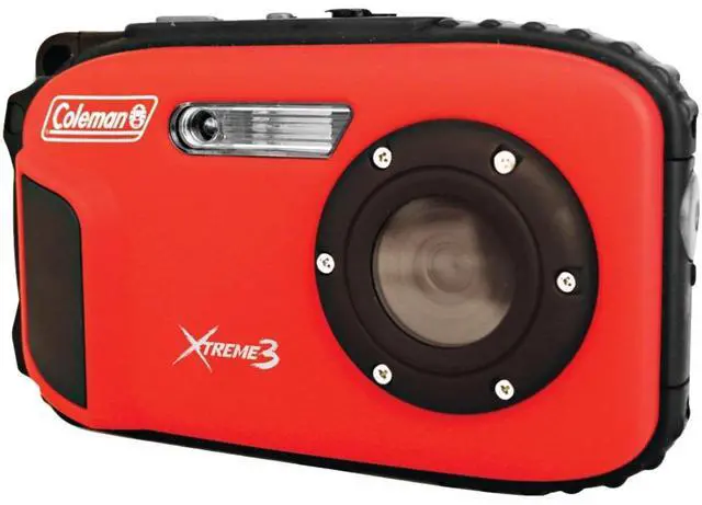Coleman C9WP-R 20.0-Megapixel Xtreme3 HD Video Waterproof Digital ...