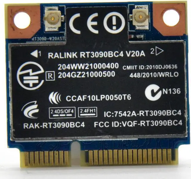 Ralink Rt3090 Half Mini Pcie Wlan Wireless Wifi Card For Ralink RT5390