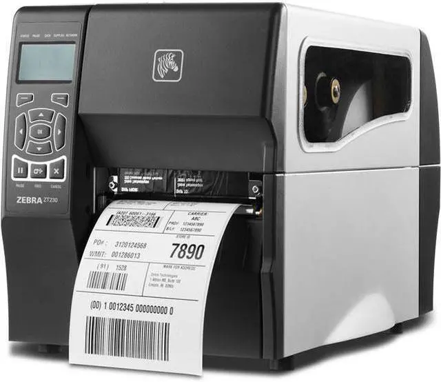 Zebra ZT230 4” Industrial Direct Thermal Label Printer, LCD, 203 dpi ...