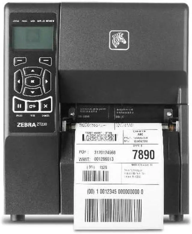 Zebra ZT230 4” Industrial Thermal Transfer Label Printer, LCD, 203 dpi ...