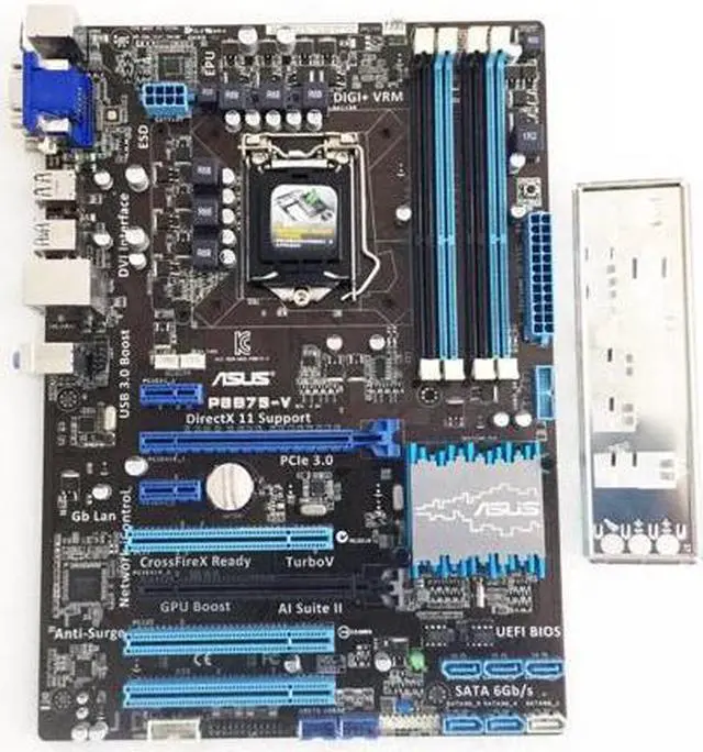 Refurbished: ASUS P8B75-V LGA 1155 Intel B75 HDMI SATA 6Gb/s USB 3.0 ATX Intel Motherboard ...