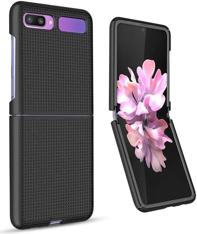 Black Grid Case Slim Cover for Samsung Galaxy Z Flip 5G Phone SM-F700 ...