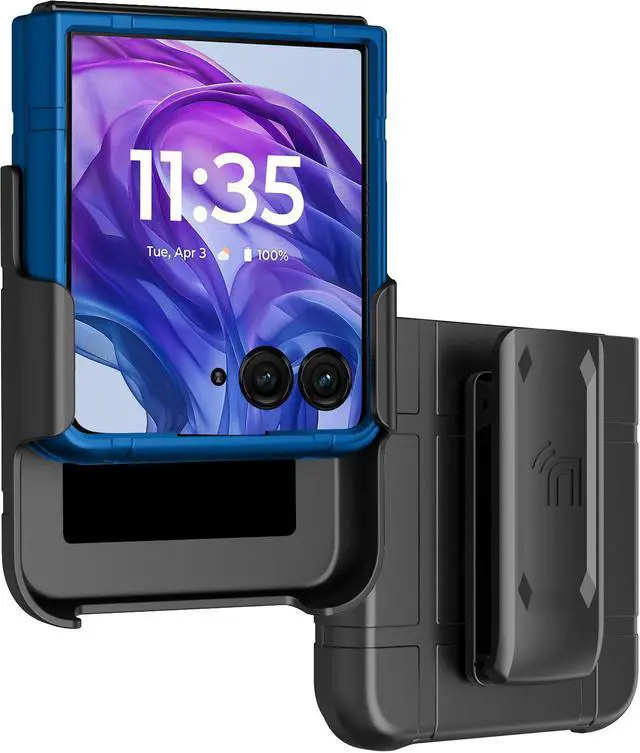 Case and Belt Clip Holster for Motorola RAZR+ 2026/2025/2024 (RAZR PLUS ...