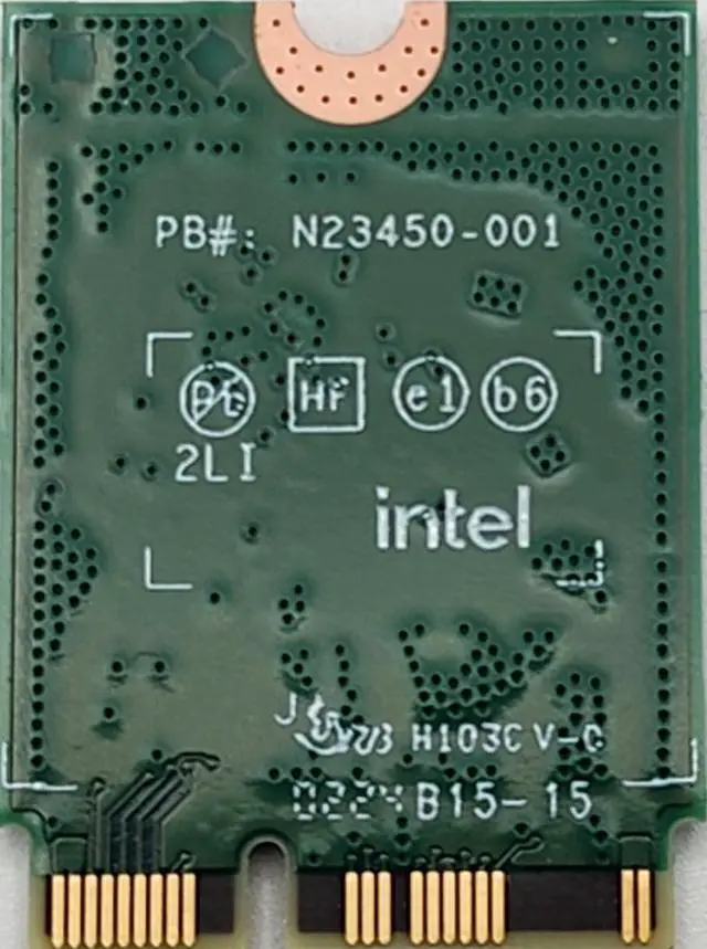 Intel Killer BE200 1750x & BT 5.4 Wi-Fi 7 Card with M.2. pcie Key E Interface for Intel ...
