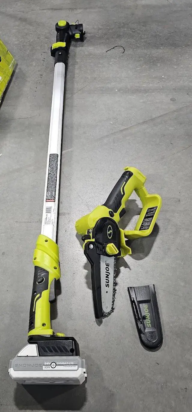 Refurbished: Sun Joe 24V-HCSWP-LTE 24Volt iON Cordless Telescoping Pole ...