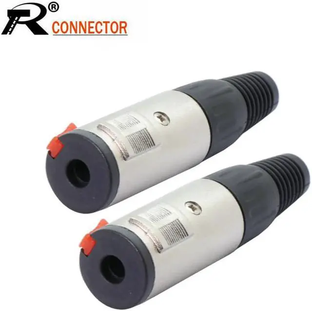 10pcs/lot 6.35mm Stereo Jack 1/4 inch TRS Female connector Microphonne ...