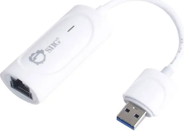 SIIG SuperSpeed USB 3.0 Gigabit LAN Adapter - White - Newegg.com