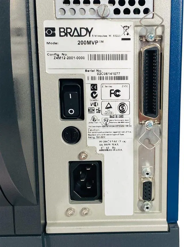 Refurbished: Brady 200MVP Plus Thermal Transfer Label Printer Serial ...