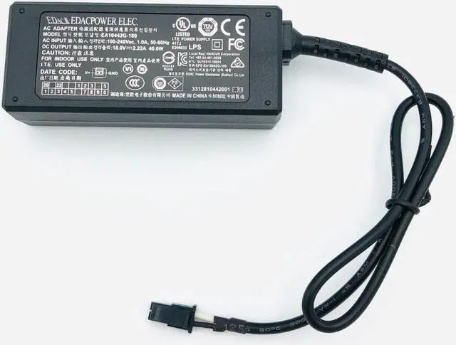 NEW Genuine 2Pin Edac AC Adapter EA10442G-180 Power Supply 18V 2.22A w ...