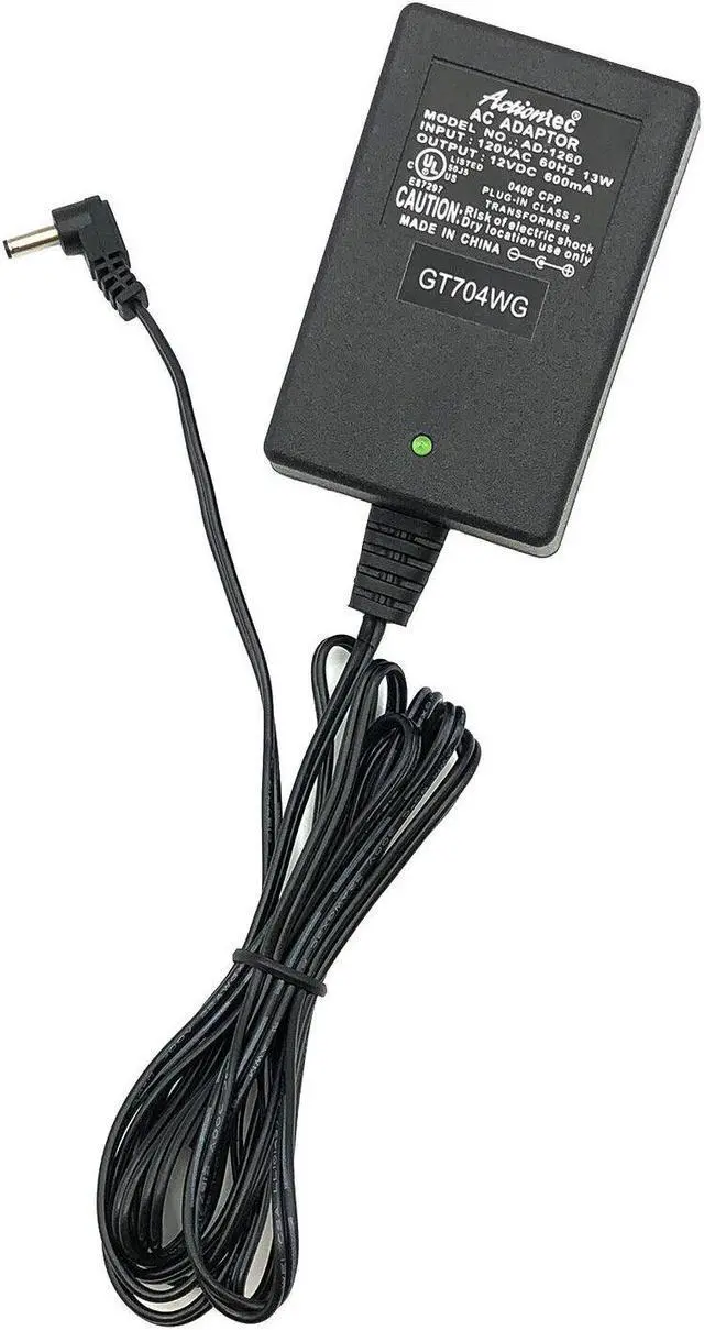 NEW Genuine Actiontec AC Charger Adapter AD-1260 12V 0.6A Power Supply ...