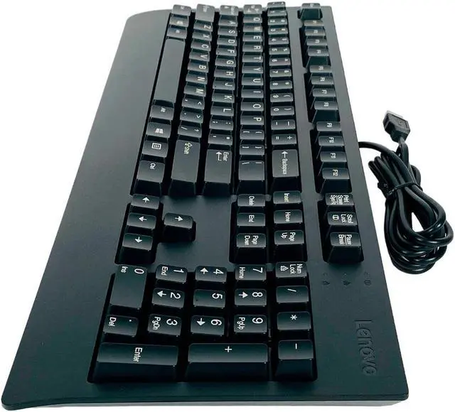 Refurbished: Lenovo KBBH21 SK8827 Computer USB Wired Keyboard 104-Key ...
