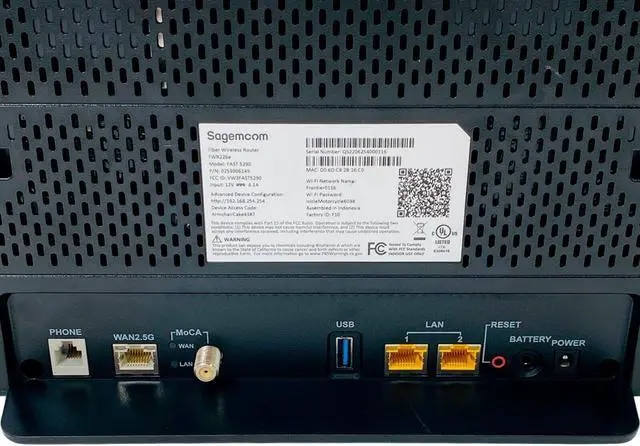 NEW Sagemcom FAST 5290 Fiber Wireless Router FWR226e with Bundle ...