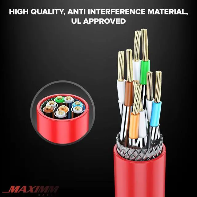 Cat7 Ethernet Cable 250 ft High-Speed LAN Internet Patch Cord, Flat ...