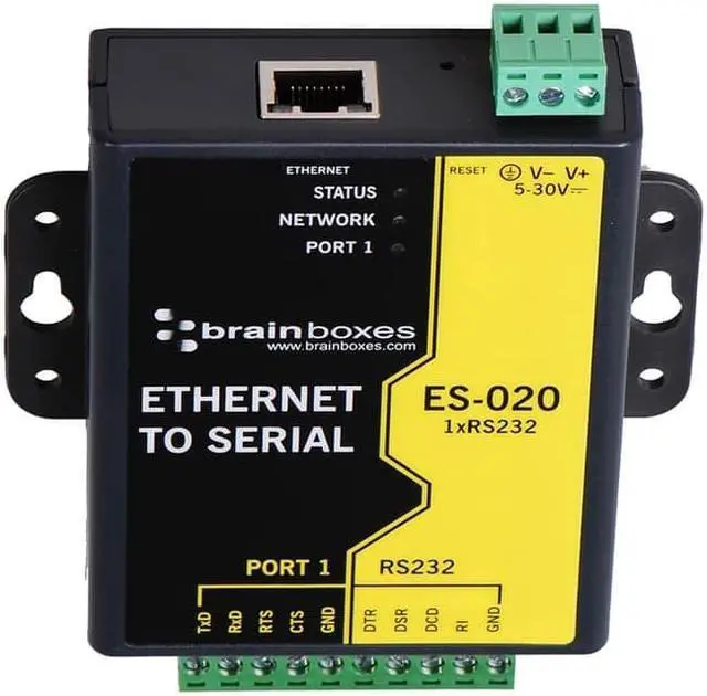 Brainboxes Ethernet 1 Port Rs232 10Xscrew Terminals - Newegg.com