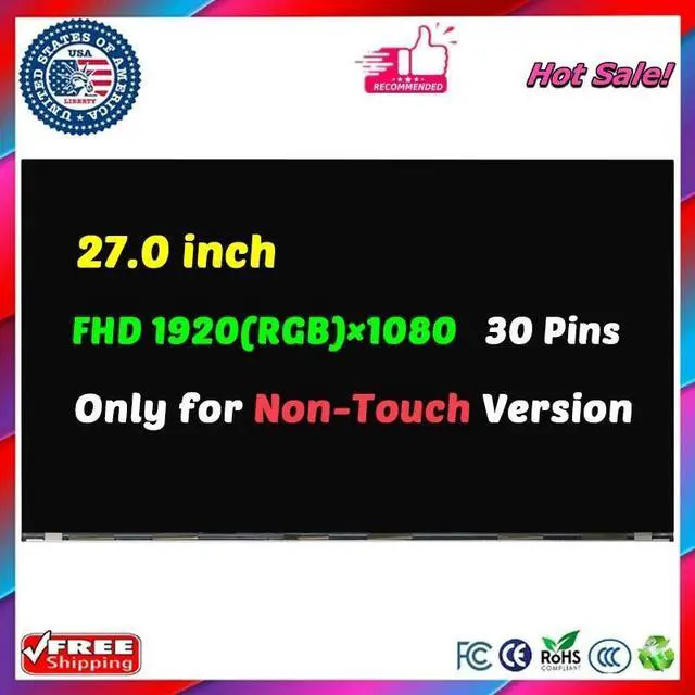 NUOLAISUN 27.0" for HP All-in-One 27-C 27-CB0176Z FHD LCD Non-Touch ...