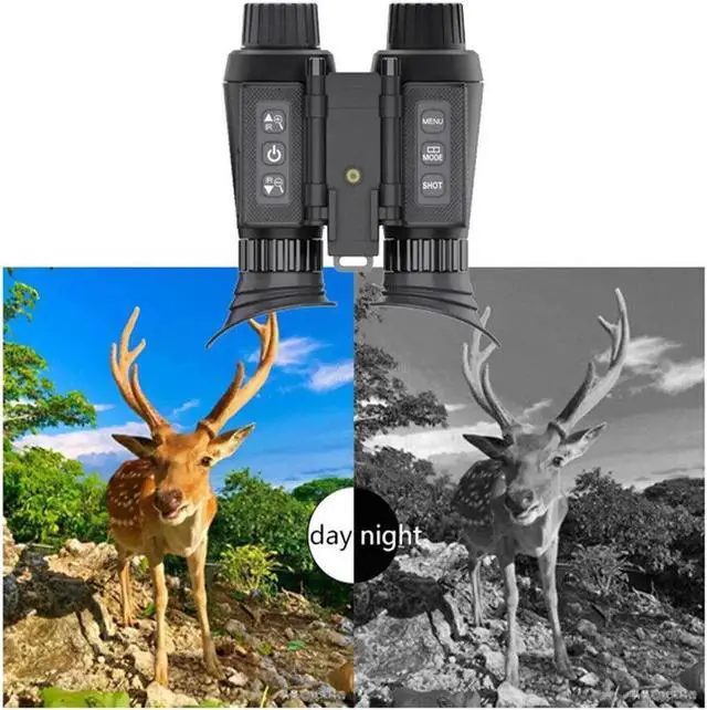 NV8300 Infrared Night Vision Binoculars 4K 3D Head Mounted Goggles 8X ...