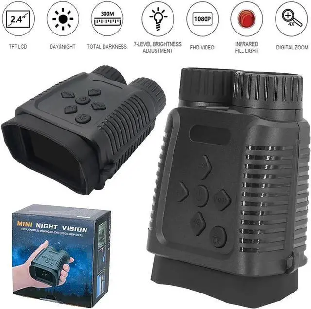 Mini Infrared Night Vision Binoculars Hunting Camera NV1182 Telescope ...