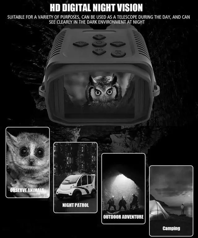 Mini Infrared Night Vision Binoculars Hunting Camera NV1182 Telescope ...