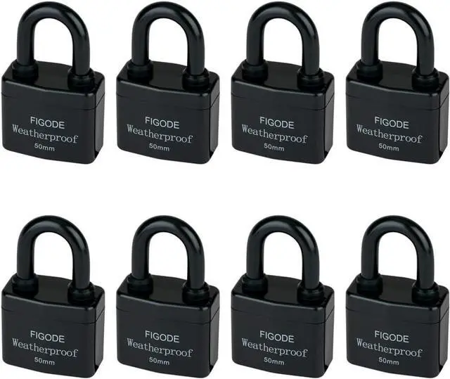 Outdoor Waterproof Padlocks, Covered Heavy Duty Laminated Steel Locks ...
