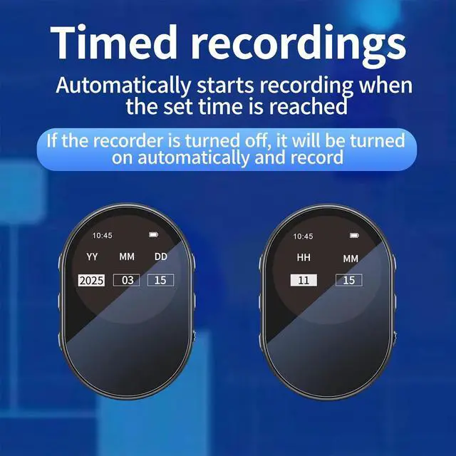 128GB AI Digital Voice Recorder with Playback,Voice Activated Audio ...