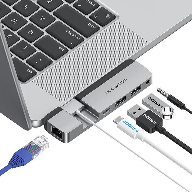 USB C Hub PULWTOP USB Hub for MacBook Pro Air M3 M2 M1 2023 2022 2021