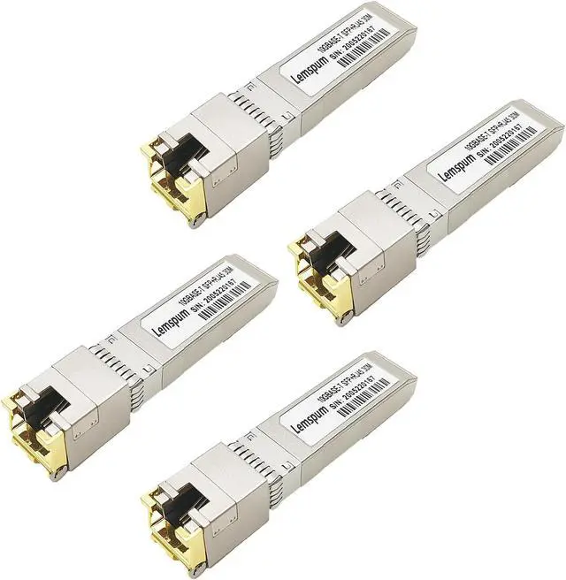 10GBASE-T SFP+ to RJ45 Transceiver, 10Gbe Copper 30m RJ-45 Optical Transceiver Module Compatible ...