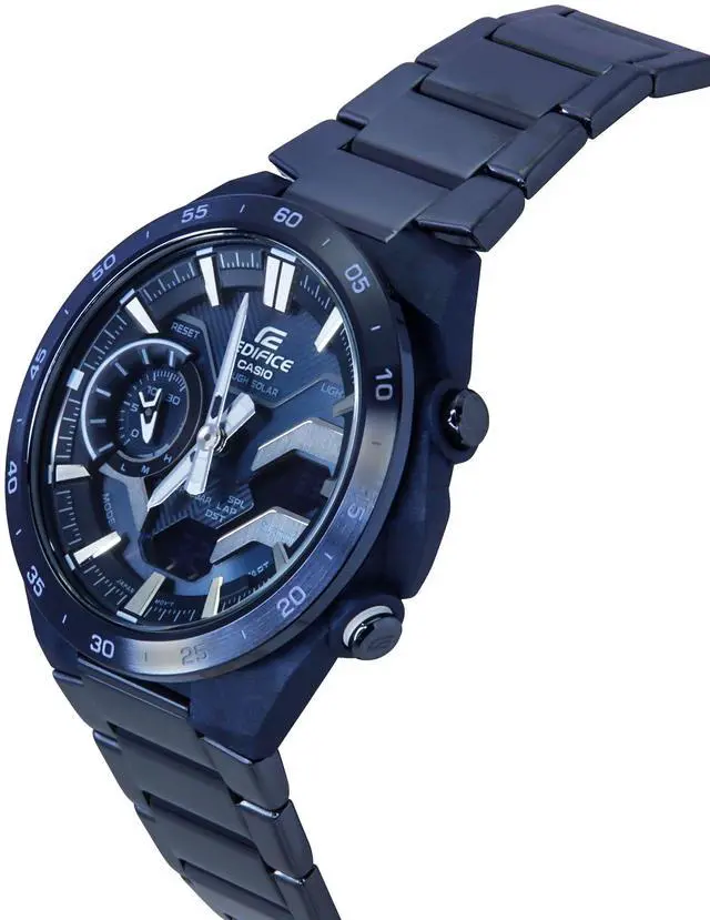 Casio Edifice Blue Dial Solar Sports 100M Men's Watch ECB-2200CB-2 - Newegg.com