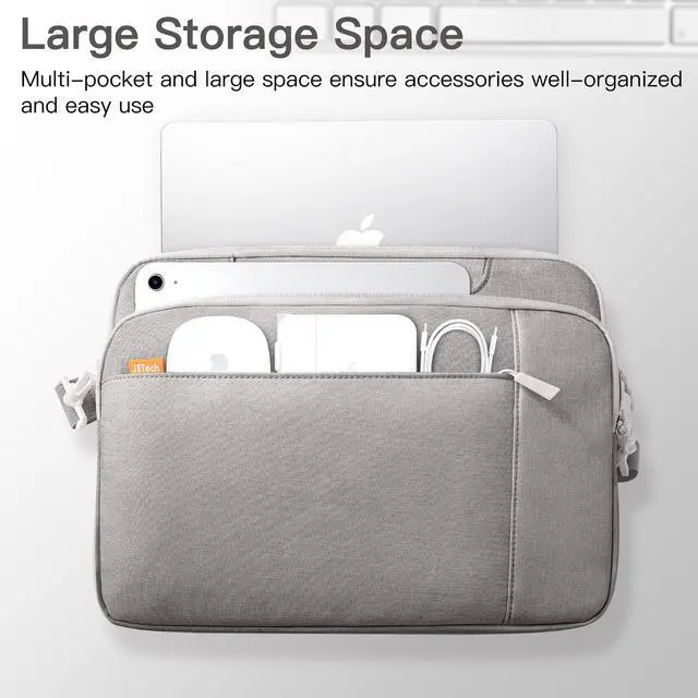 JETech 13 13.3 14 Inch Laptop Bag Case, Waterproof Slim Computer Sleeve ...