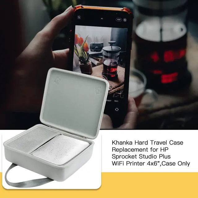 khanka Hard Travel Case Replacemnet for HP Sprocket Studio Plus WiFi ...