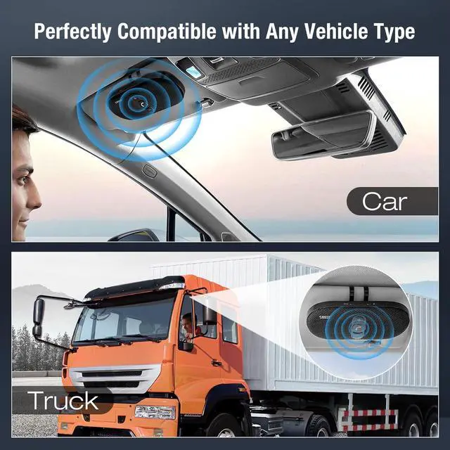 Bluetooth Car Speaker Phone: Hands Free Calling Kits 6W in car ...