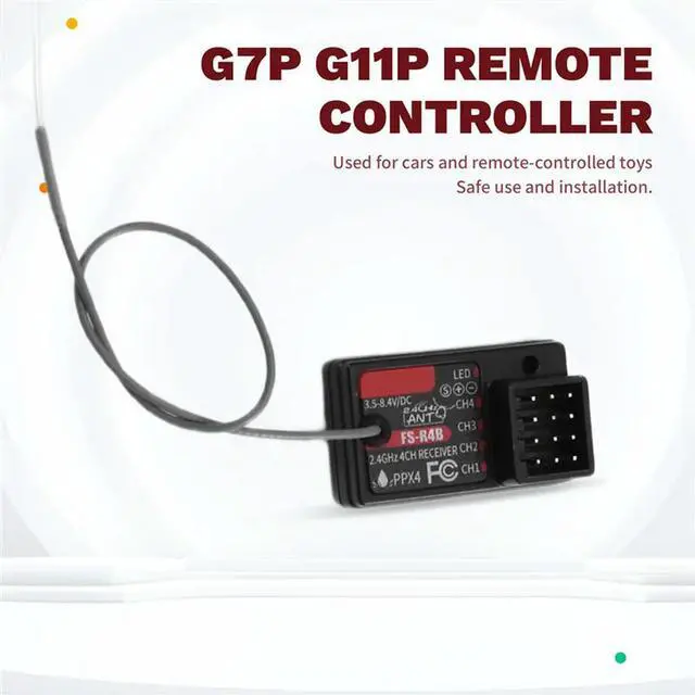 FS-R4B Receiver For FLYSKY G7P G11P MG7 ST8 Remote Controller ANT ...