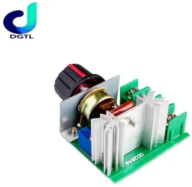 AC 220V 2000W SCR Voltage Regulator Dimming Dimmers Motor Speed Controller Thermostat Electronic ...