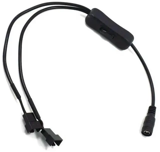 12V Computer CPU Fan Power Adapter 4Pin DC One Point Two Turn Adapter ...