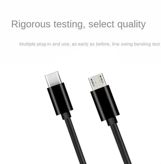Fast Charging Mobile Phone Charger Cord For USB Type C To Micro Usb ...