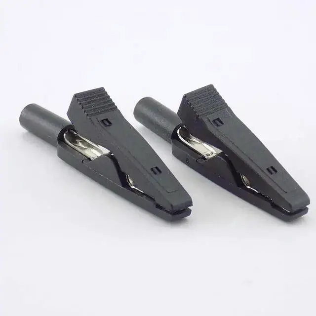 Banana plug 2mm Connector Cable Crocodile Insulated Alligator Clip Test ...